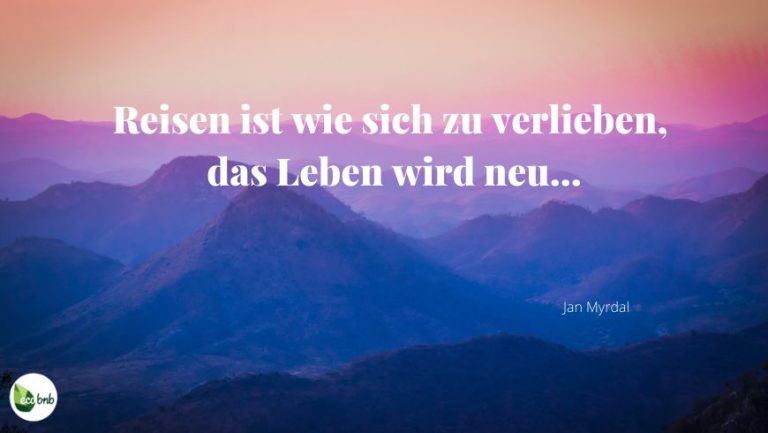 Zitate, Gedanken und Aphorismen zum Reisen - Ecobnb